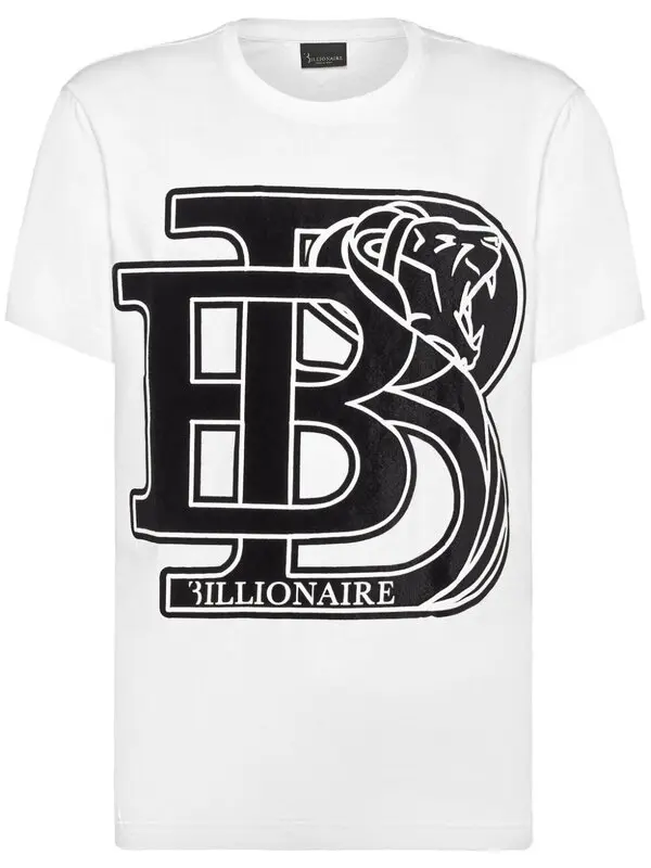 BILLIONAIRE Logo-print Cotton T-shirt - White