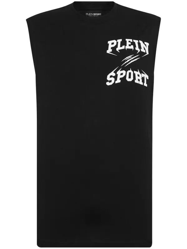 PLEIN SPORT Logo-print Tank Top