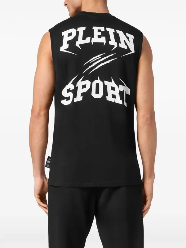 PLEIN SPORT Logo-print Tank Top