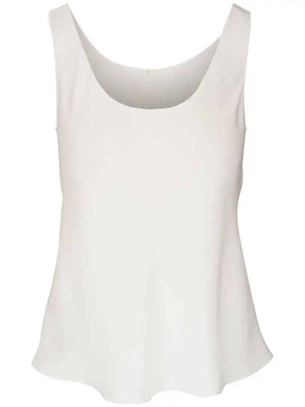 PETER COHEN Silk Tank Top - White