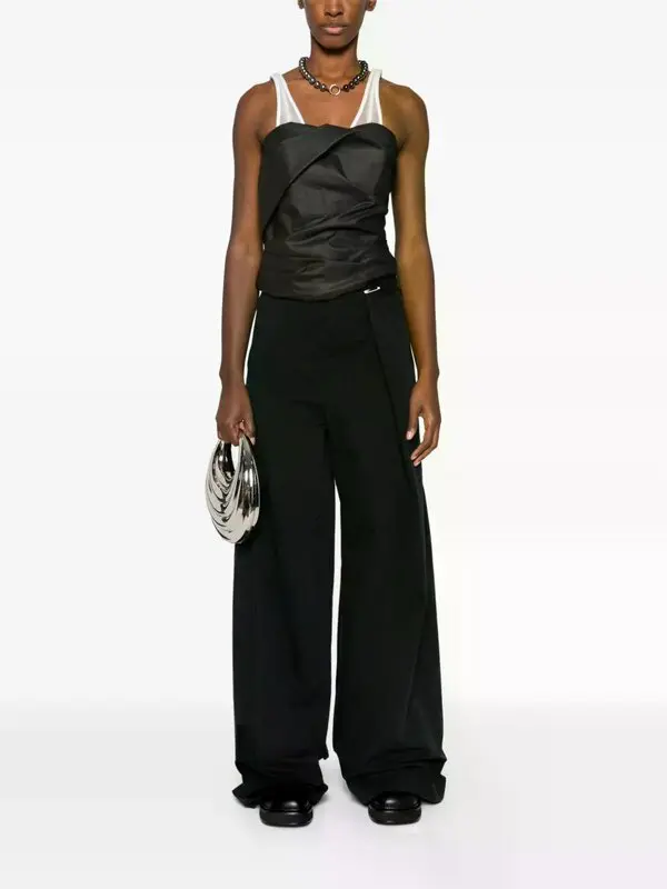MAISON MARGIELA Mid-rise Wide-leg Trousers