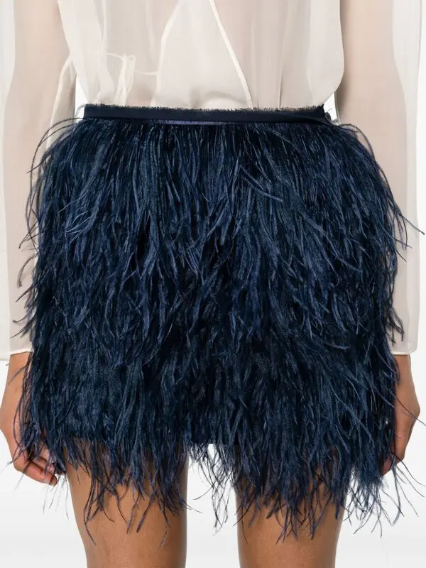 Dorothee Schumacher Feather Appliqué Mini Skirt