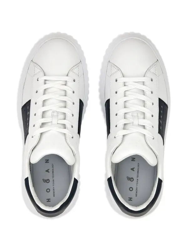 Hogan H-stripes Leather Sneakers
