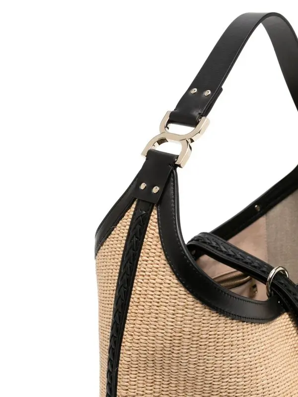 Chloé Marcie Raffia Tote Bag