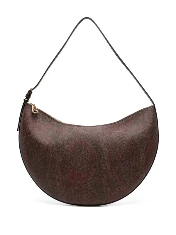 Etro Large Essential Shoulder Bag - Brown