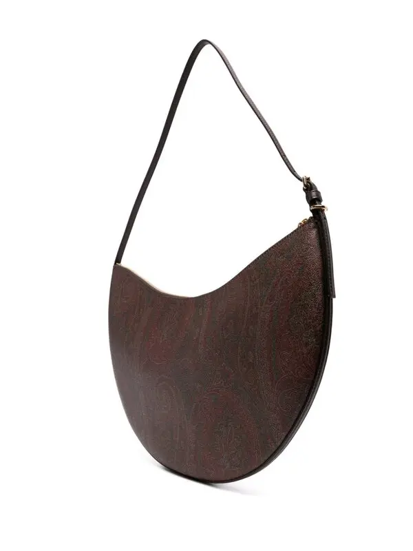 Etro Large Essential Shoulder Bag - Brown
