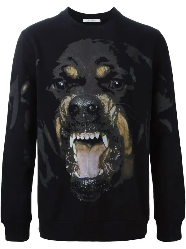 Givenchy Rottweiler Print Sweatshirt In Black - 20% Off | Editorialist