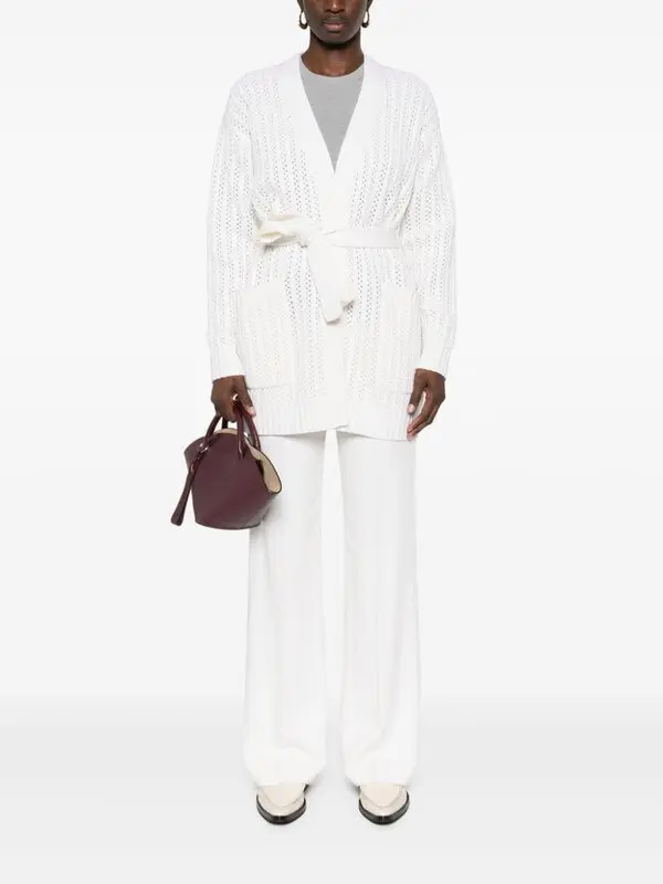 Max Mara Balzac Open-front Cardigan - White
