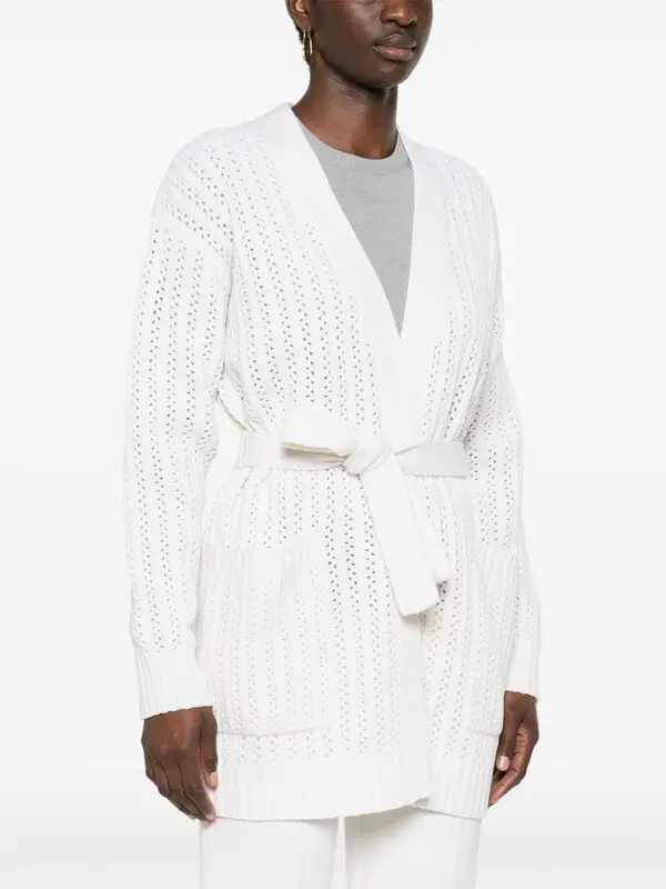 Max Mara Balzac Open-front Cardigan - White