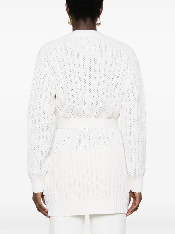 Max Mara Balzac Open-front Cardigan - White