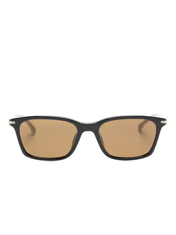 BOSS Rectangle-frame Sunglasses - Black