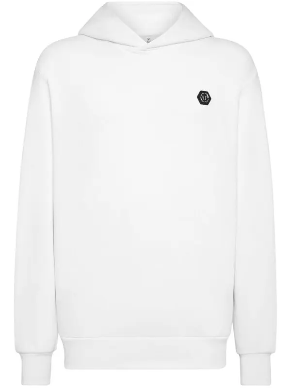 Philipp Plein Rhinestone-embellished Hoodie - White