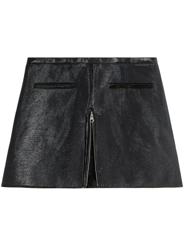 COURREGES Heritage Coated Miniskirt
