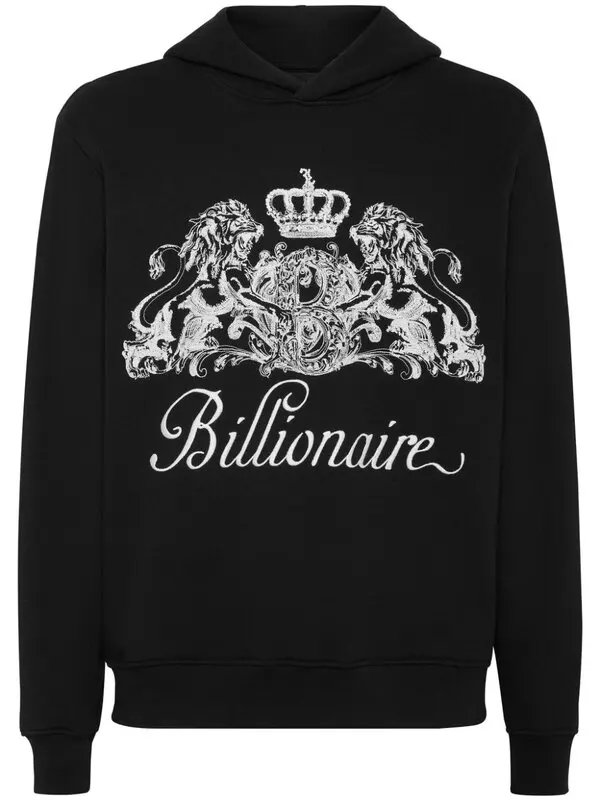 BILLIONAIRE Logo-print Cotton Hoodie