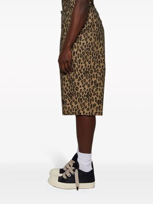 BLUEMARBLE Leopard-print Cotton Shorts
