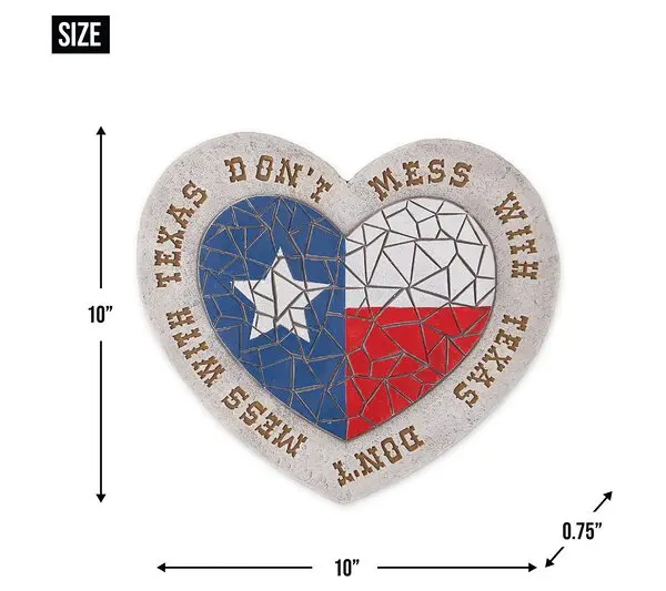 ZINGZ & THINGZ Texas Proud Stone Don't Mess W Ith Texas Flag