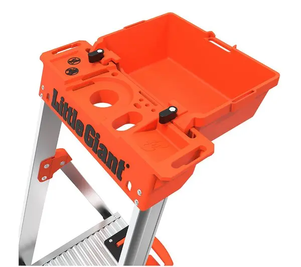 LITTLE GIANT Hero 5' Lightweight Step Ladder W/ Utility Box