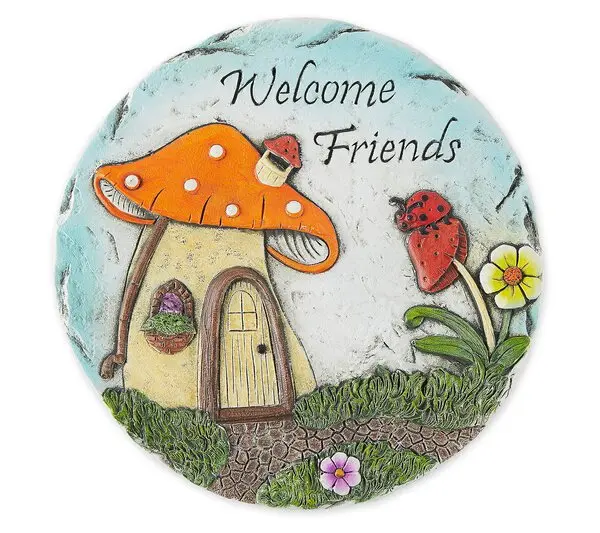 ZINGZ & THINGZ Welcome Friends Stepping Stone - One-color