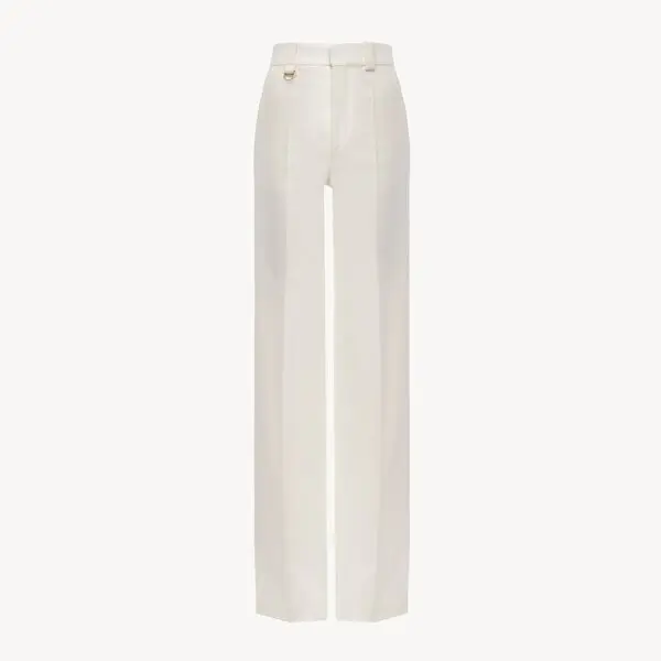 Chloé Tailored Pants In Brushed Cotton