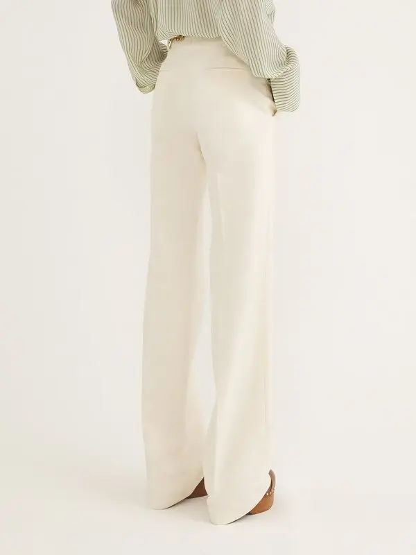 Chloé Tailored Pants In Brushed Cotton