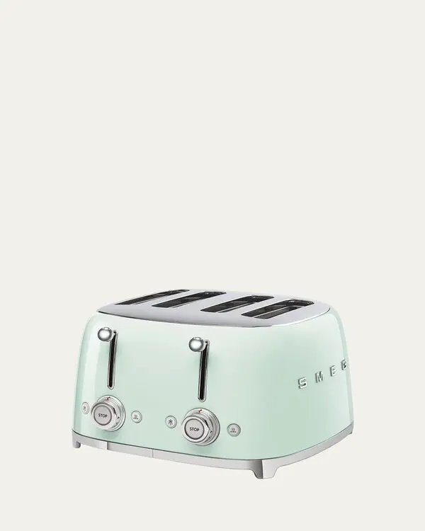 SMEG Retro 4 Slot Toaster - Pastel Green