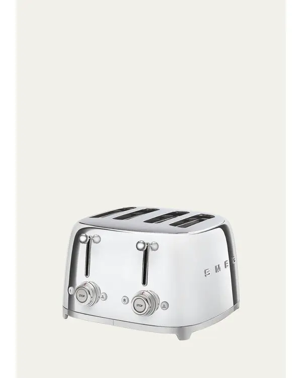 SMEG Retro 4 Slot Toaster - Silver