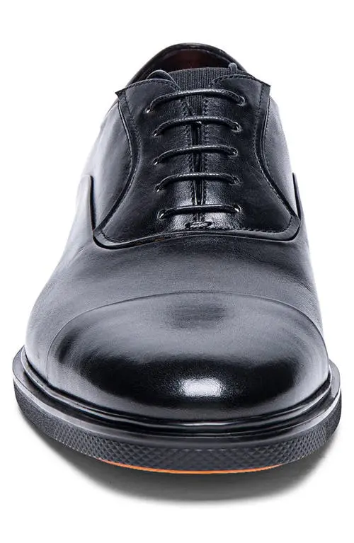Santoni Cap Toe Oxford - Black