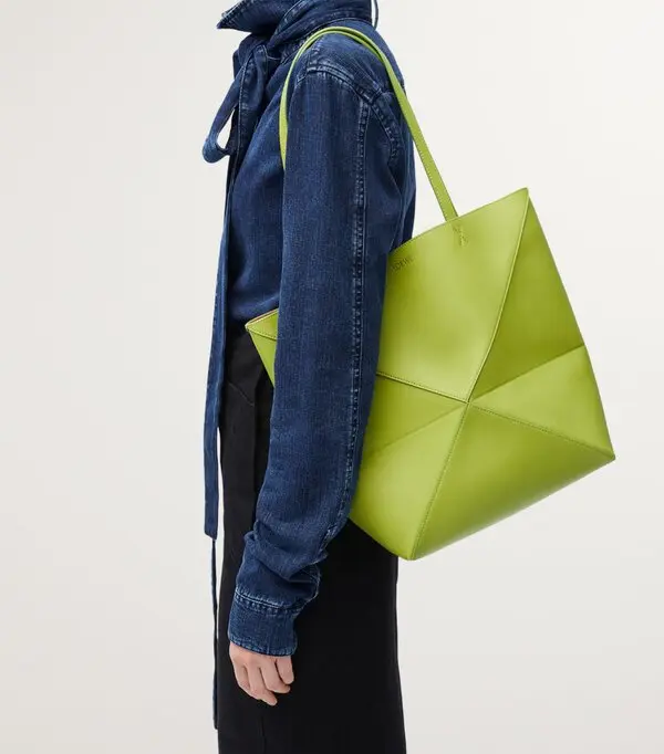 Loewe Leather Puzzle Fold Tote Bag