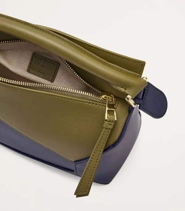 Loewe Small Leather Puzzle Edge Top-handle Bag