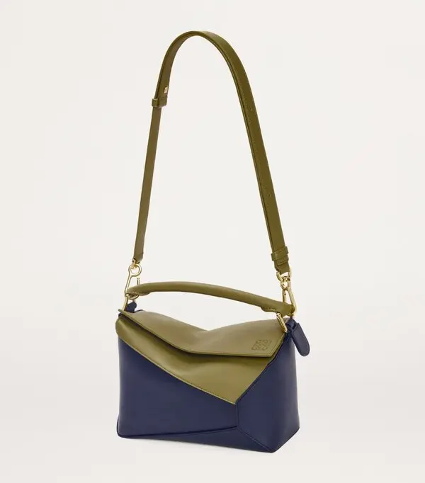 Loewe Small Leather Puzzle Edge Top-handle Bag