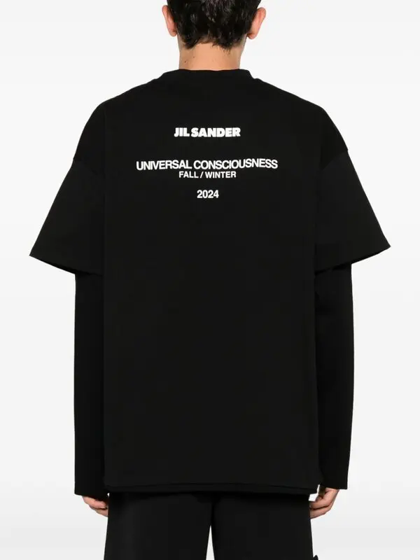 JIL SANDER Logo-print Layered T-shirt