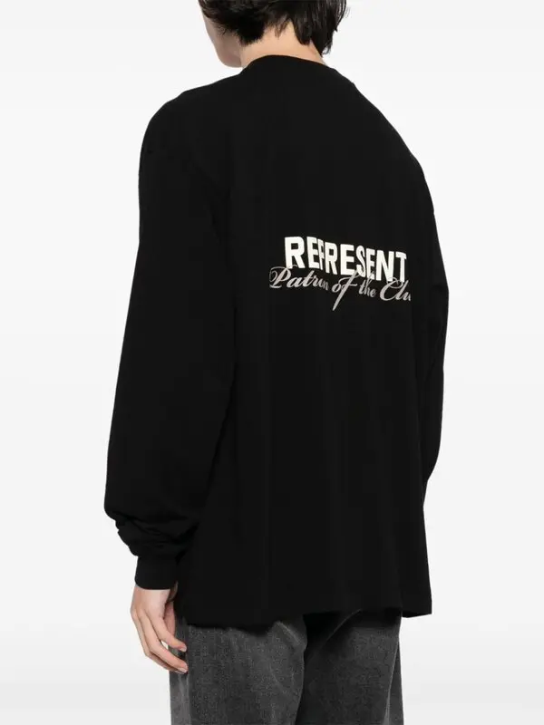 REPRESENT Logo-print Cotton T-shirt