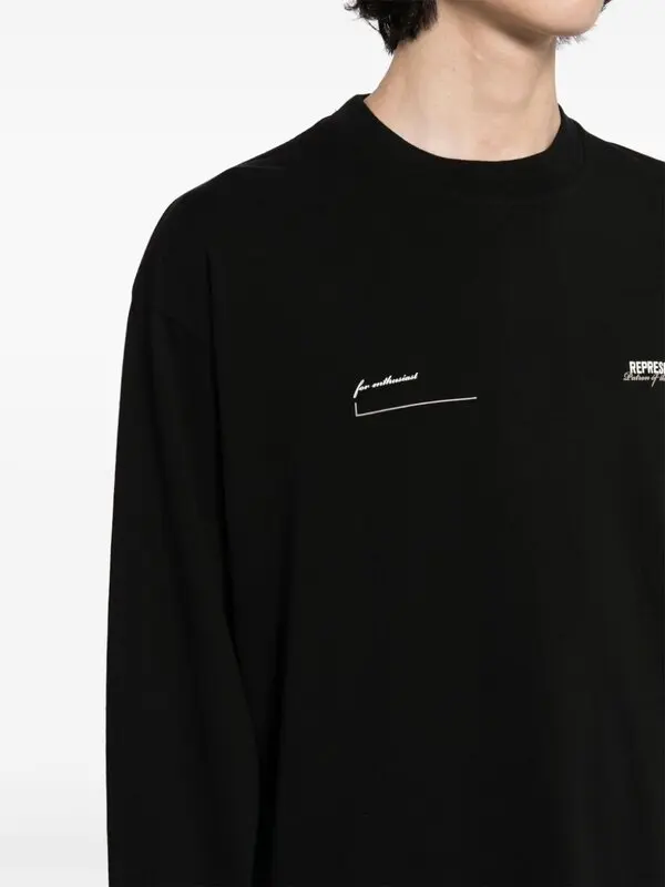 REPRESENT Logo-print Cotton T-shirt