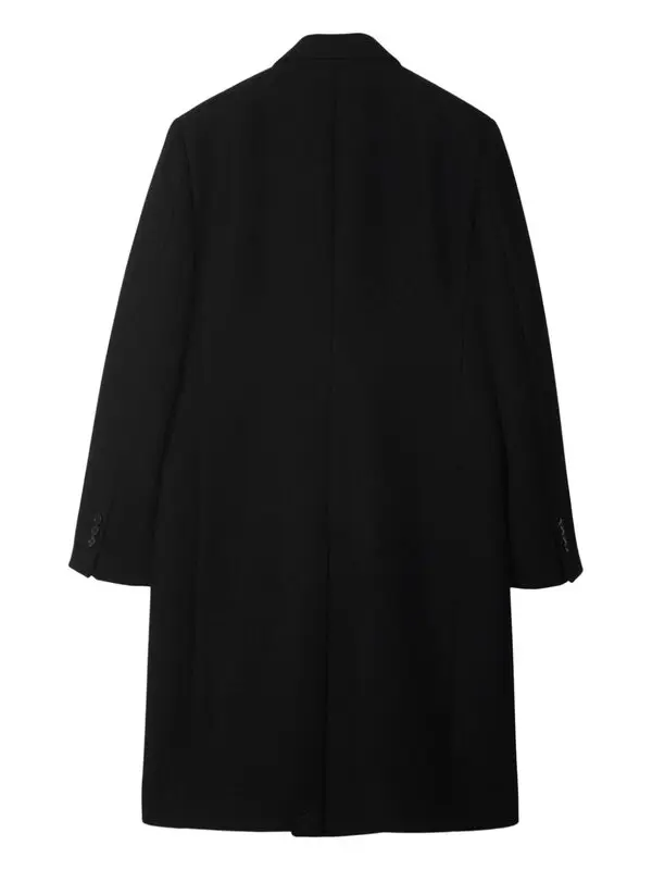 Burberry Double-breasted Wool Coat - Black