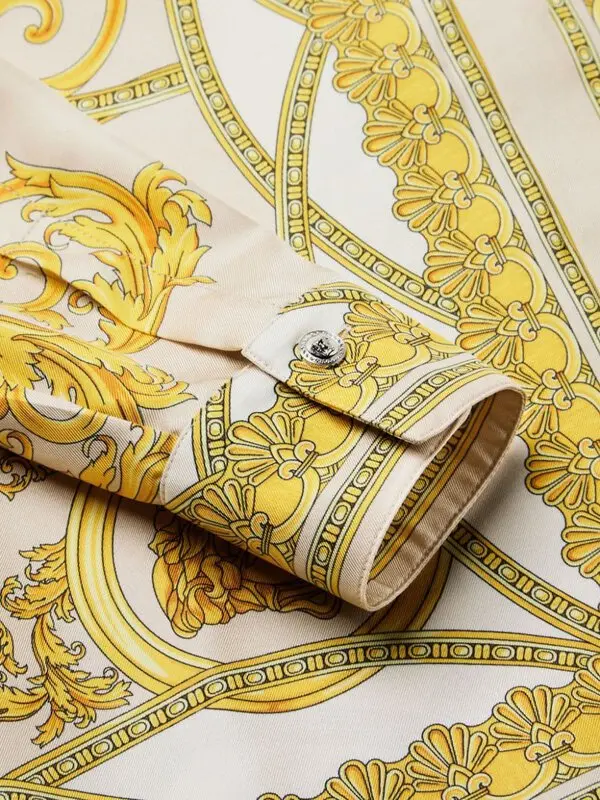 Versace La Coupe Des Dieux Silk Shirt - Neutrals