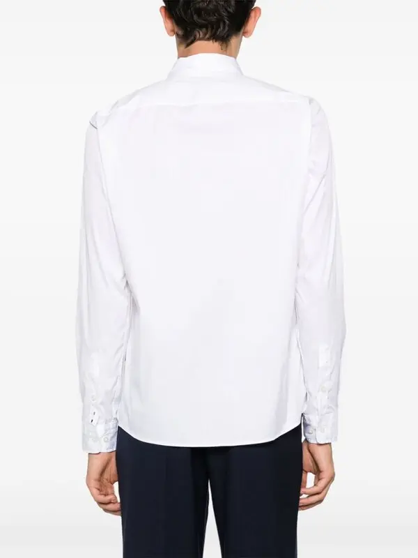 BOSS Logo-embroidered Poplin Shirt