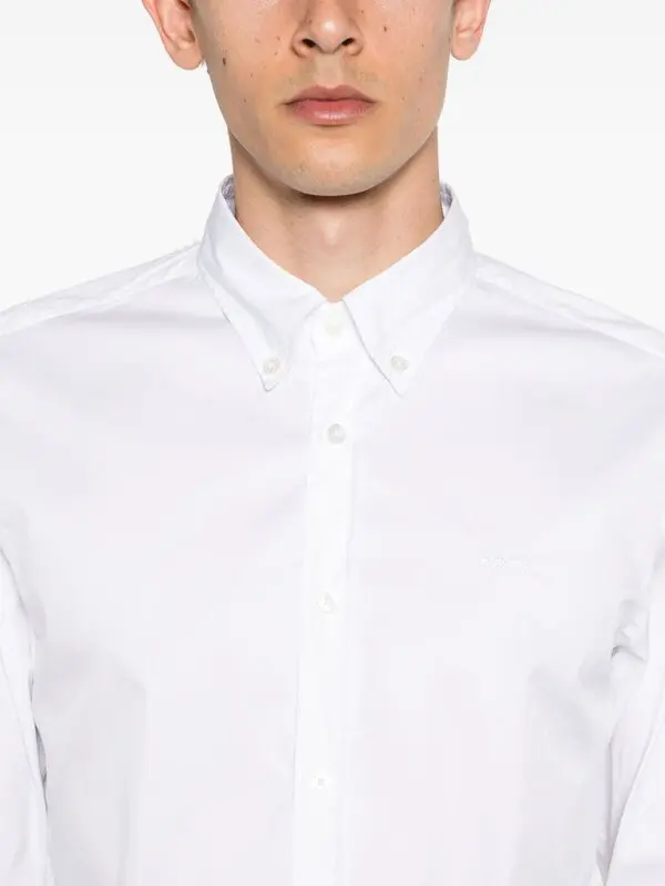 BOSS Logo-embroidered Poplin Shirt