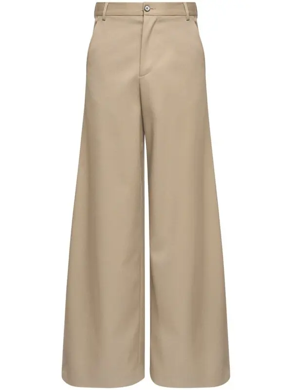 MAISON MARGIELA Tailored Wide-leg Trousers - Neutrals
