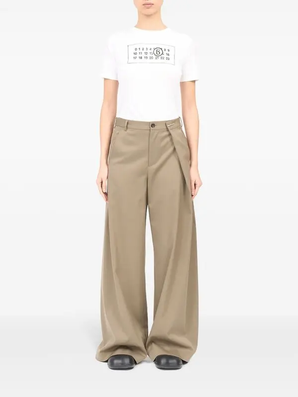 MAISON MARGIELA Tailored Wide-leg Trousers - Neutrals