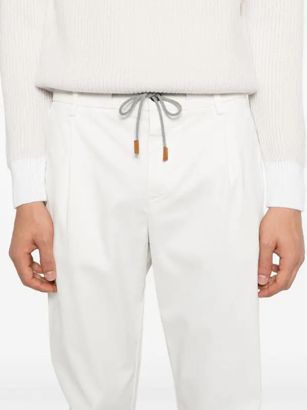 Eleventy Pleat-detail Drawstring Trousers