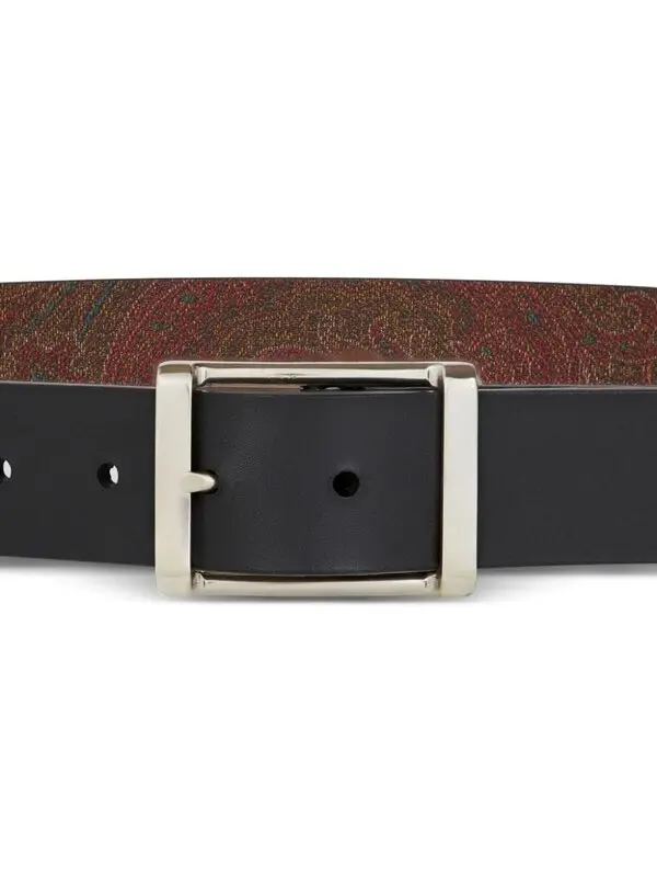Etro Reversible Leather Belt - Brown