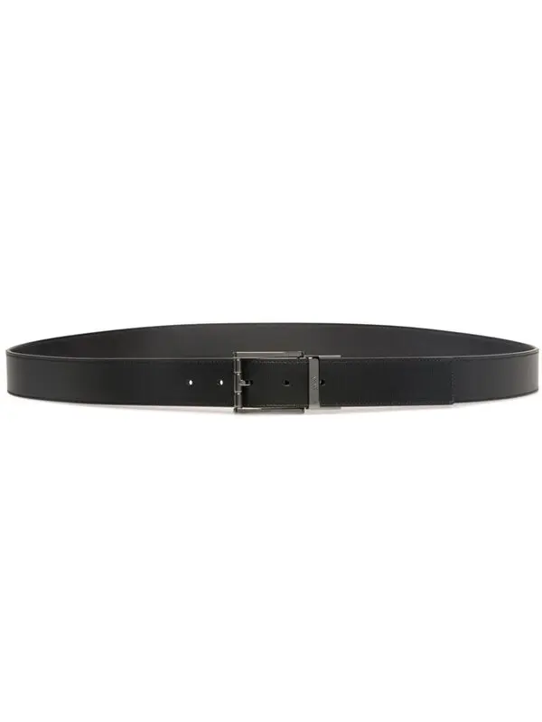 Bally Leather Bucket Belt - Black