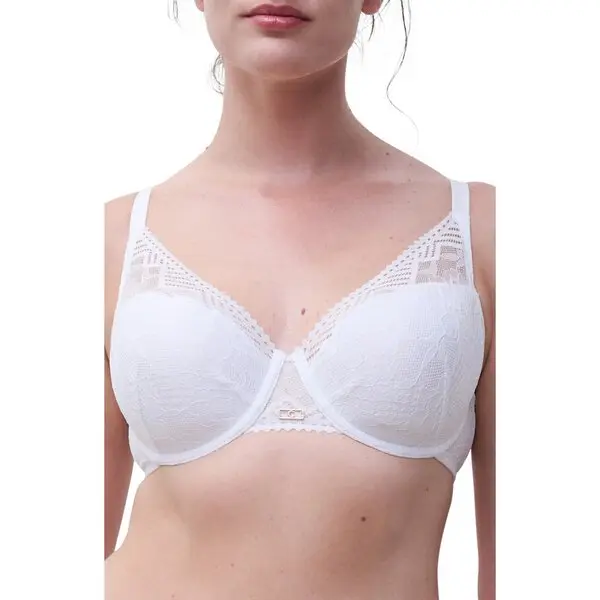 Chantelle Origins Underwire Plunge Bra - White