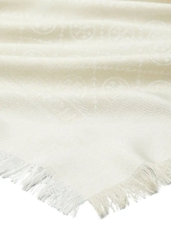 Tory Burch T-monogram Jacquard Traveler Scarf - Neutrals