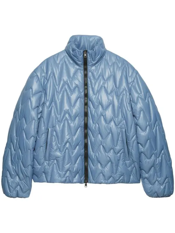 MSGM Quilted Padded Jacket - Blue