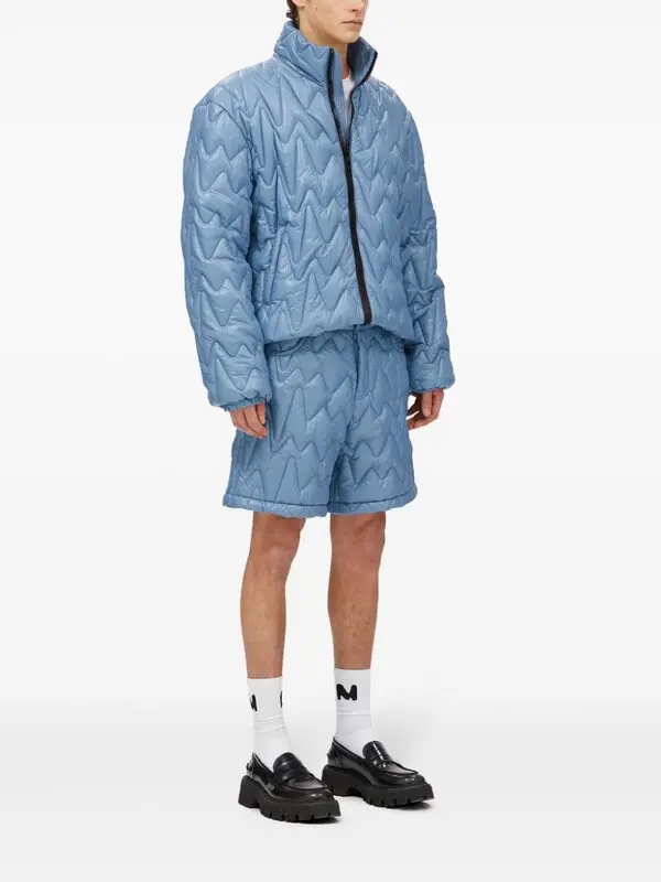 MSGM Quilted Padded Jacket - Blue