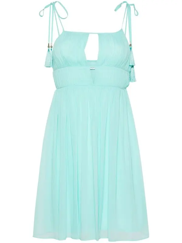 Patrizia Pepe Plissé Crepe Mini Dress
