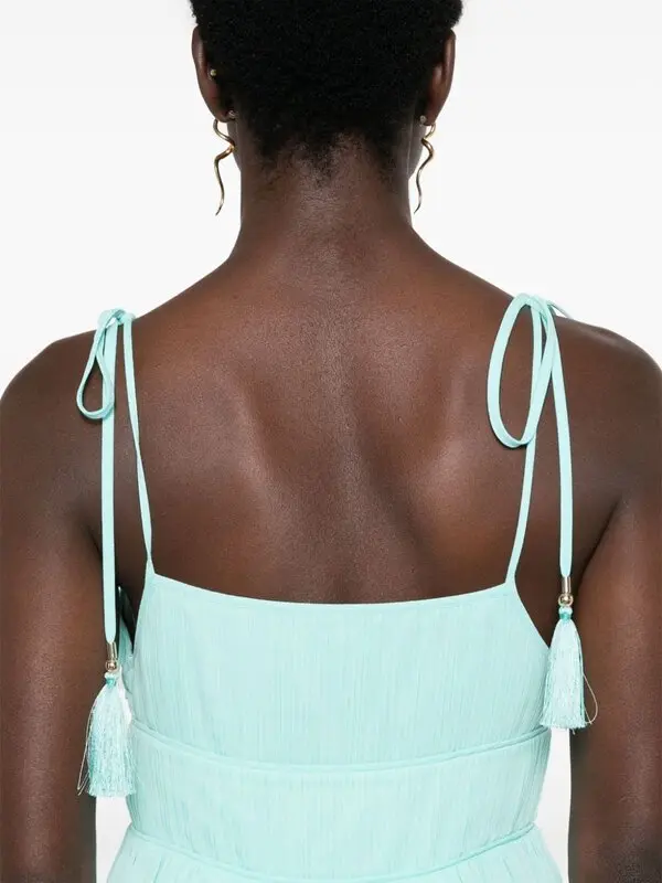 Patrizia Pepe Plissé Crepe Mini Dress