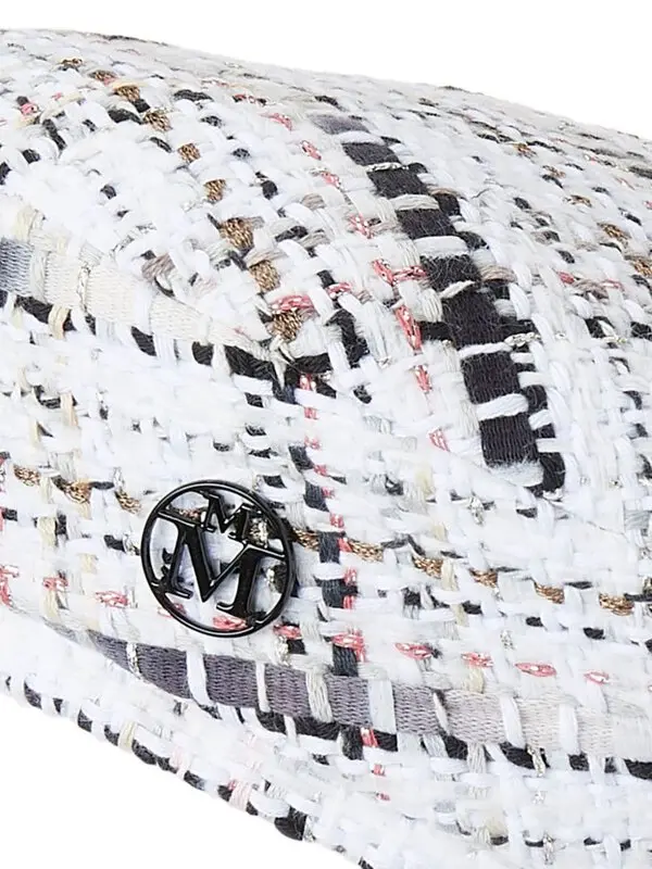 MAISON MICHEL Billy Tweed Beret - White
