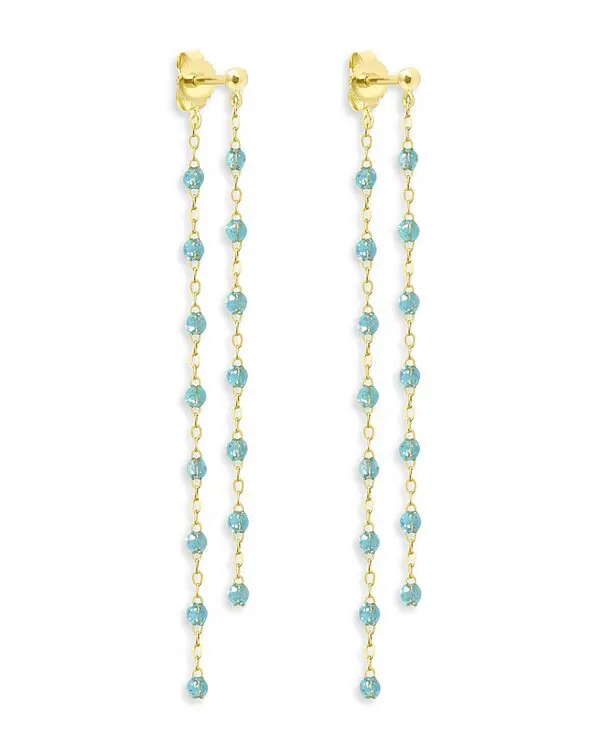 Gigi Clozeau 18k Yellow Gold Classic Gigi Dancing Earrings - Blue/gold
